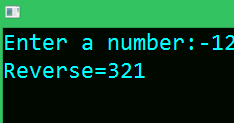 Write a program in C to reverse given number