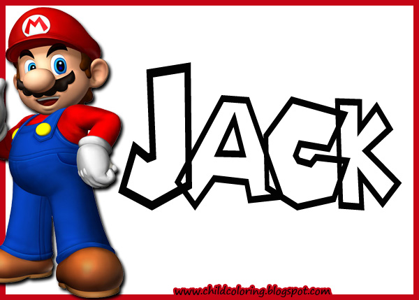 Names Coloring: Isaac, Iverson, Jack ~ Child Coloring