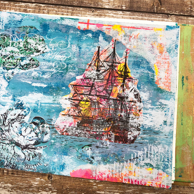PaperArtsy: 2018 #19 Tissue Paper: Nautical Art with ESC {by Josefine ...