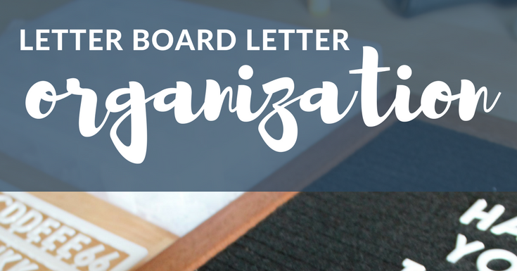 Letter Board Letter Organization