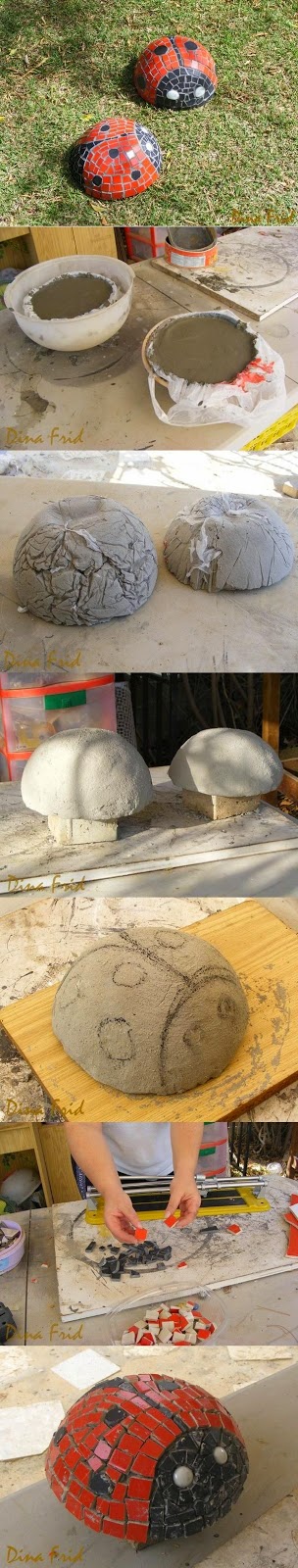 How To Concrete Ladybug - all-garden-world