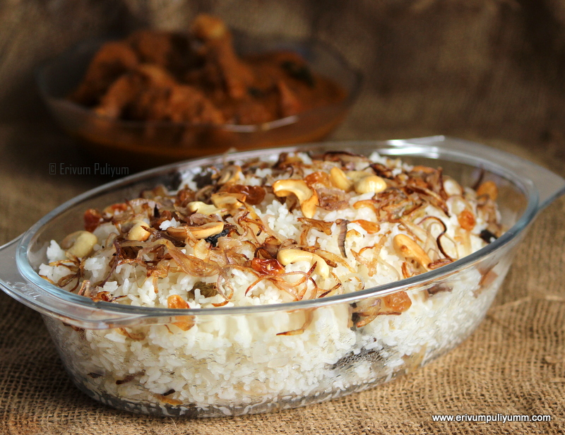 Erivum Puliyum: Malabar Special Neychoru | Ghee Rice (Step by Step Pics)