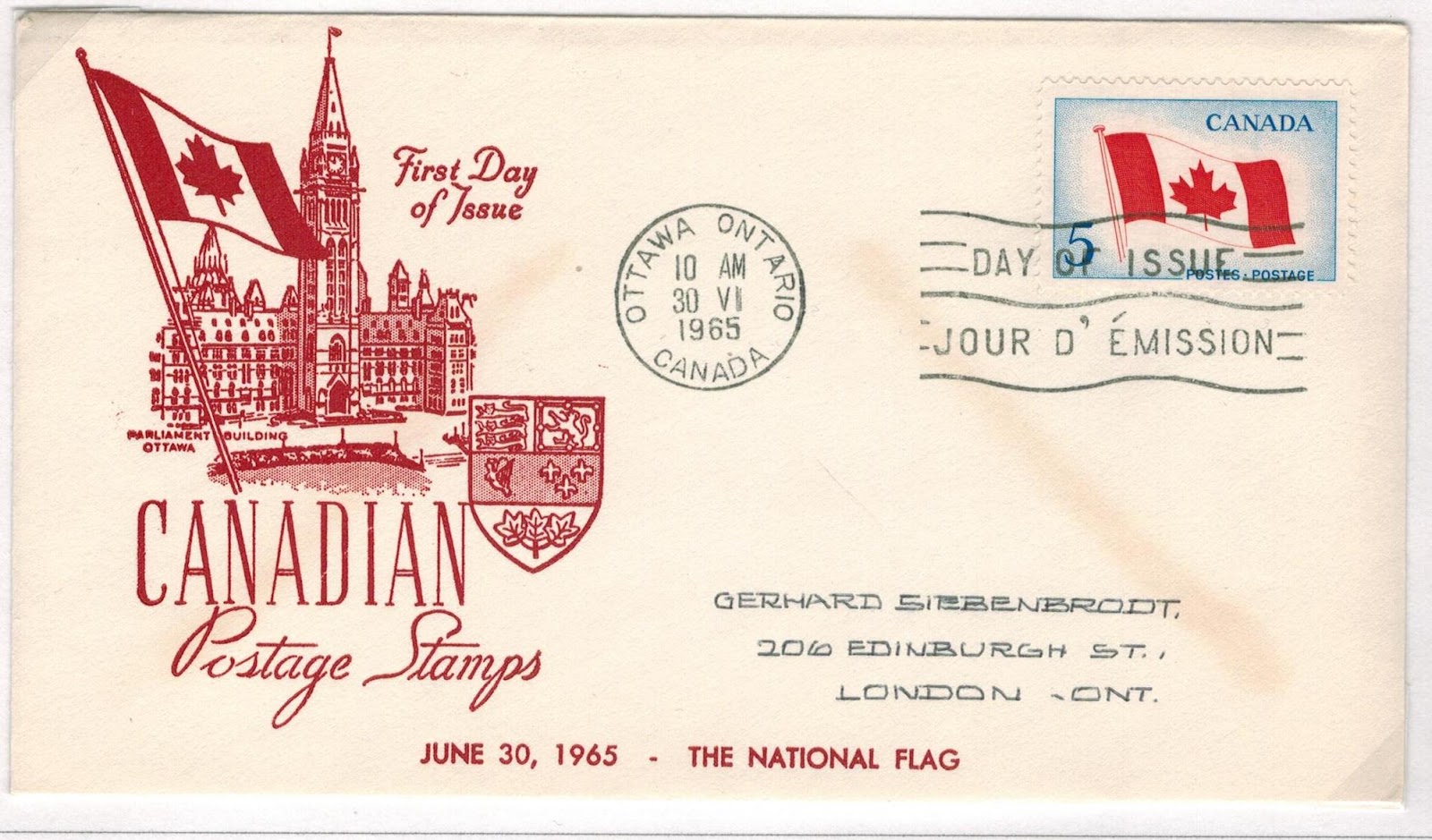 Postal History Corner: The Canadian Flag
