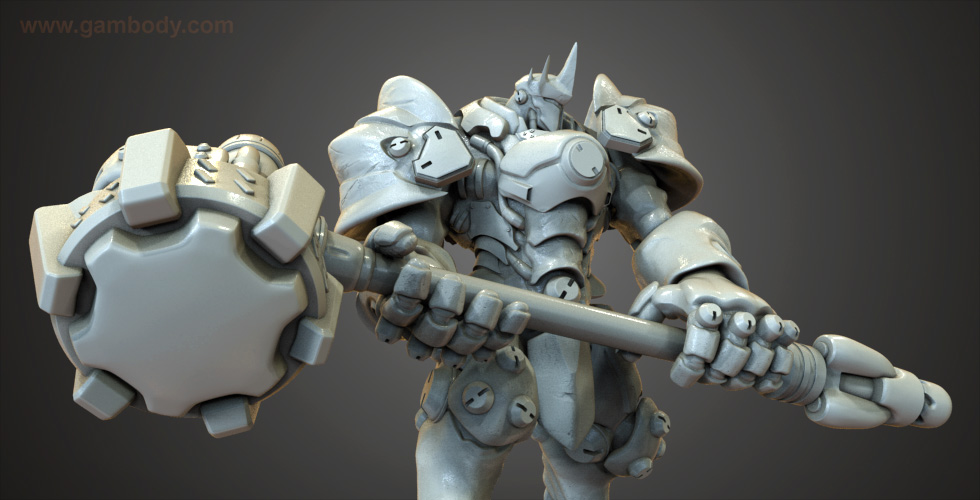 Overwatch - Reinhardt 3D Model | Static Figurine | 3D Printing Designs