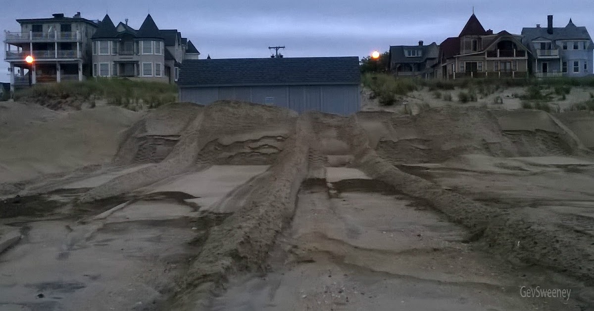 AFTER JOSE: Protective Sand Berm, Ocean Grove