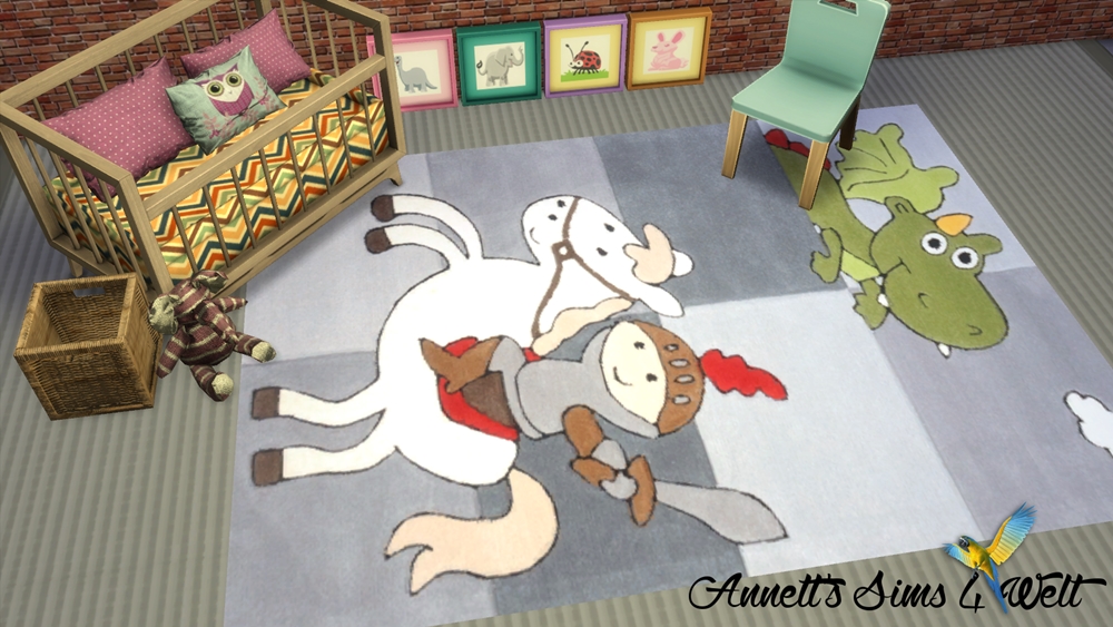 Annett's Sims 4 Welt: Mega Pack - 30 Kids Rugs