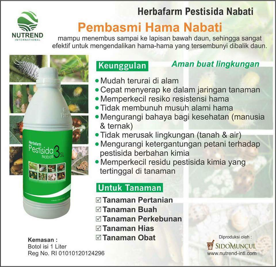 MANADO ORGANICS FARMINGS: Herbafarm Pestisida Nabati 3SL