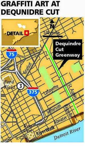 Dequindre Cut Map