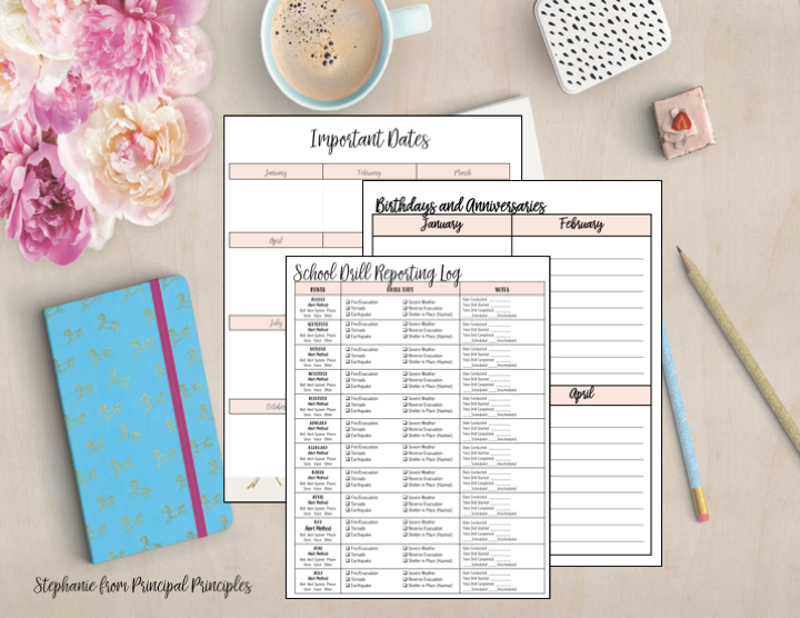 Principal and Assistant Principal Organizational Binder - Stephanie ...