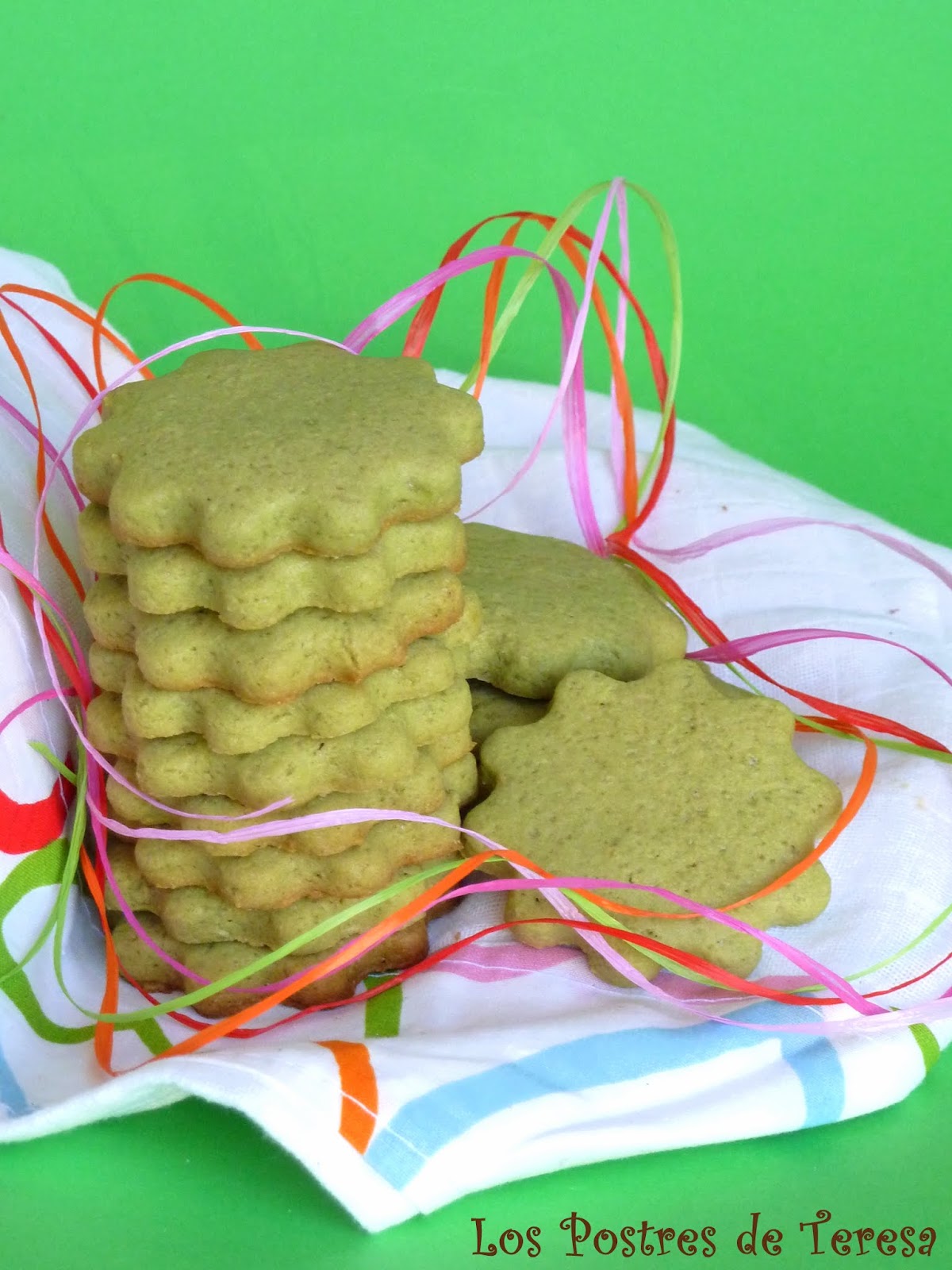 Los Postres de Teresa: Galletas de Té Matcha