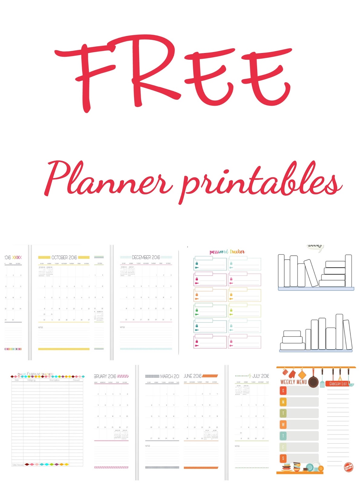 Dodo Charms: Free planner printables