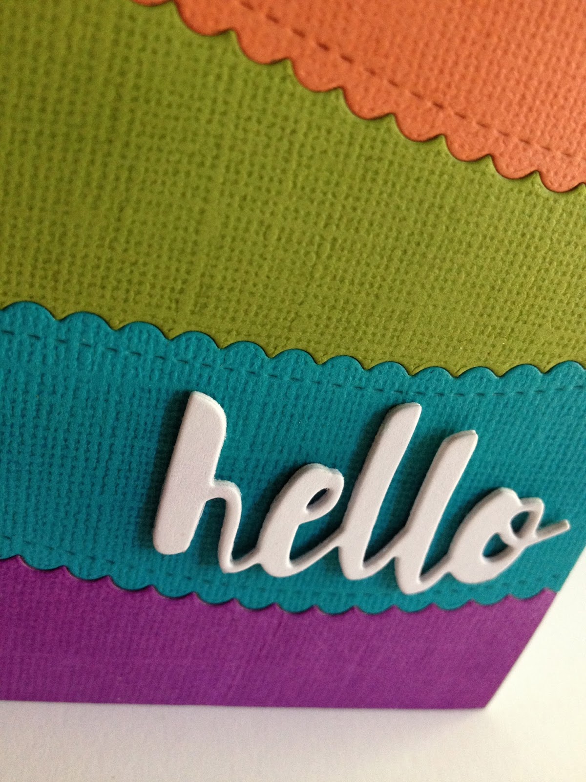 I'm in Haven: Hand Colored Paper Hello