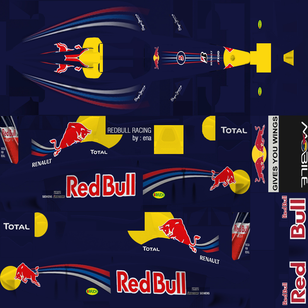 Live For Speed: FBM Redbull Skins