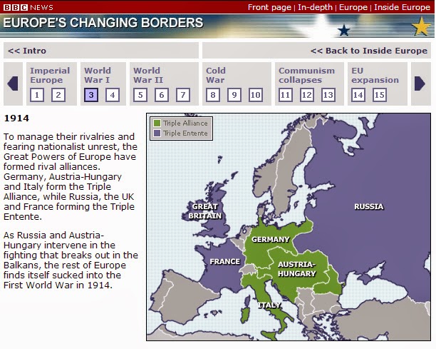 Roads to the Great War: Europe's Changing Borders: 1900 – 1914 – 1918 ...