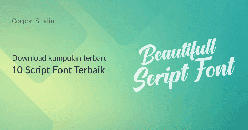 Download Kumpulan 10 Script Font Terbaru Untuk Desainer Grafis - Biologizone
