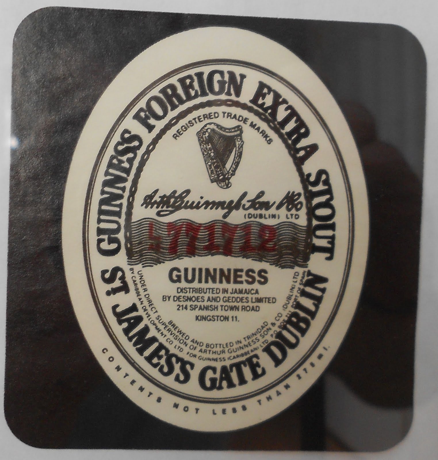 Guinness Collection: Labels, Carlton Ware, Wade, Gilroy, Doctors Books, Glasses, etc.: Guinness ...