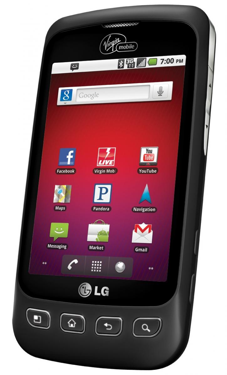 mobile phones: LG OPTIMUS V