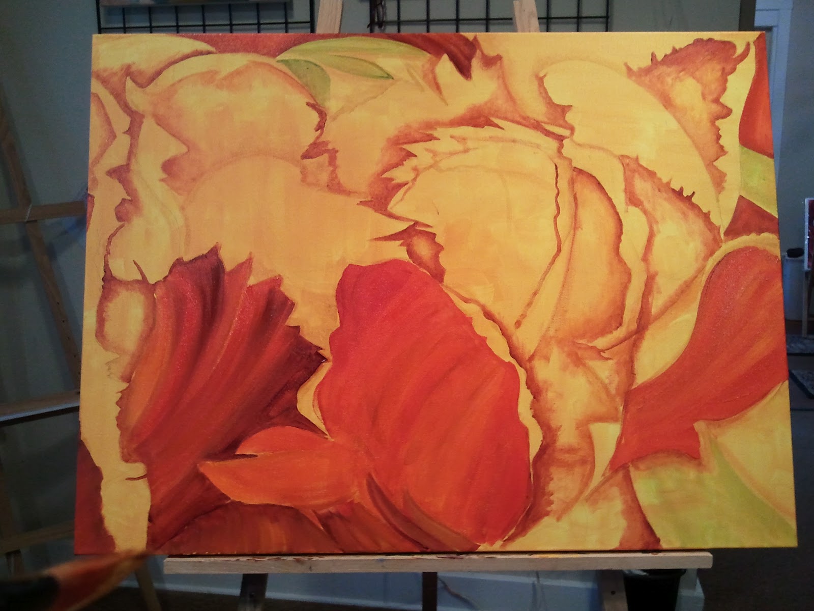 Susan Kennicott Fine Art: Evolution of a petal painting