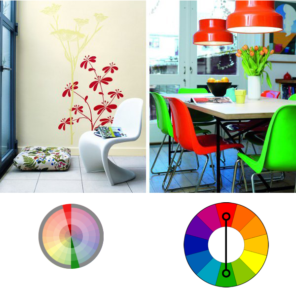 배색, 색상조합 기본 개념 이해하기 - Monochromatic, Complementray, Analogous, Split ...