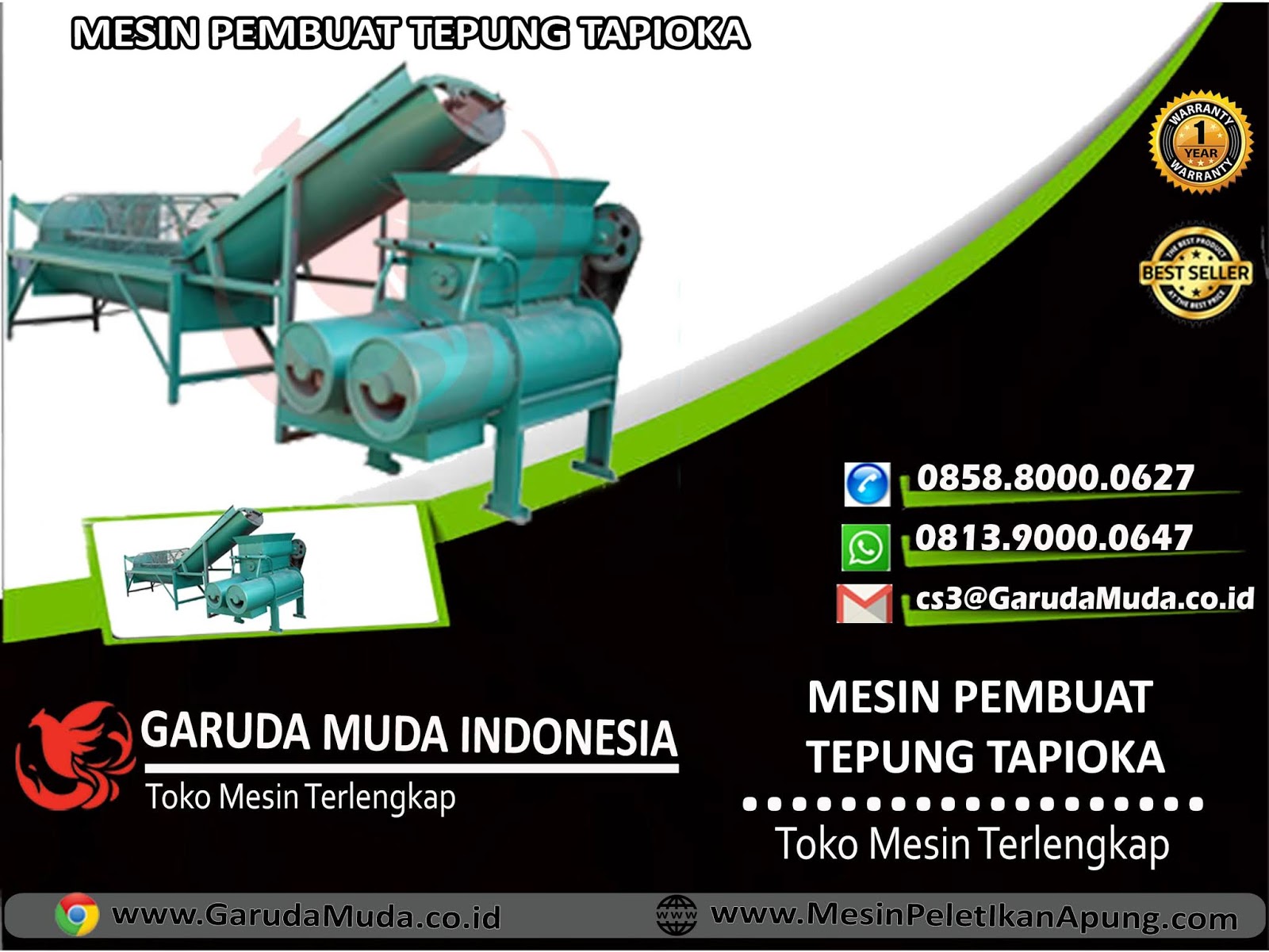 Rangkaian Alat Pembuatan Tepung Tapioka Dan Kegunaannya - Mesin Pabrik ...