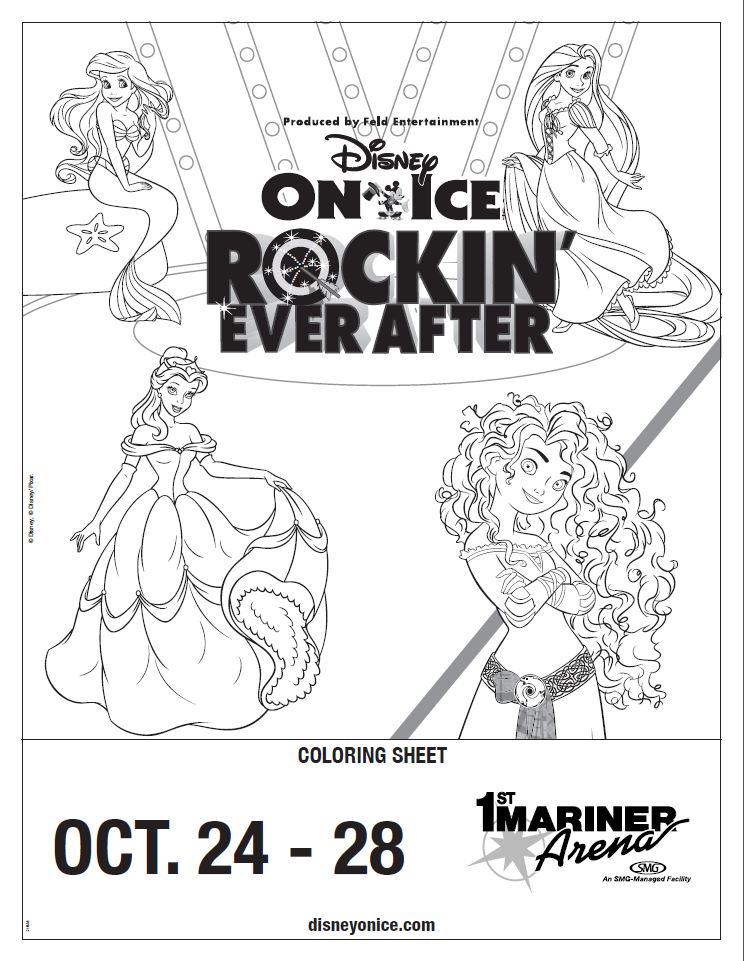 Disney On Ice presents Rockin' Ever After - Coloring Sheet {Baltimore}