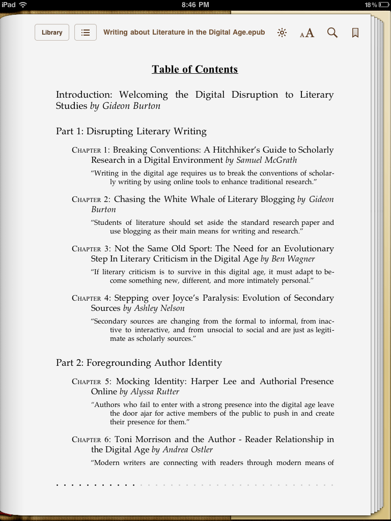 The Digital Writer: eBook