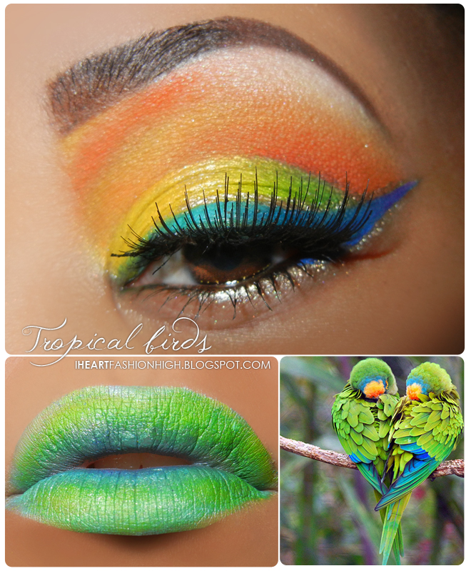 tropical birds Makeup - Beauty Palmira