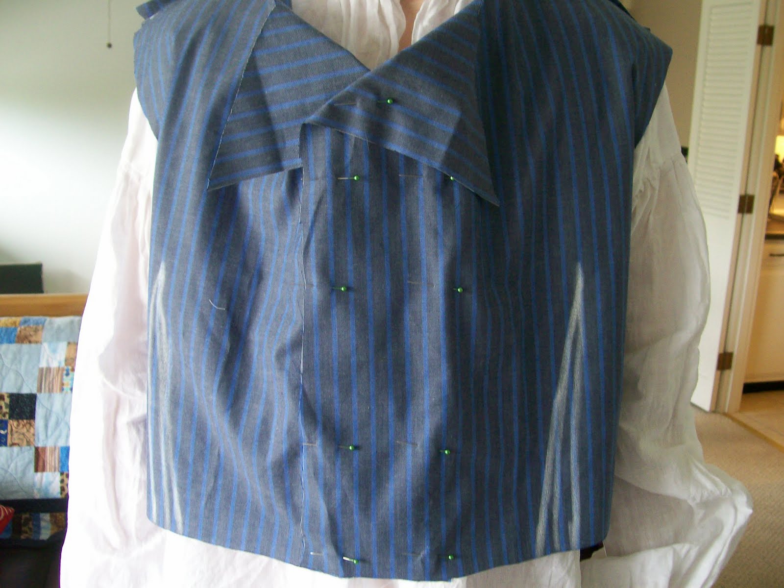 RHF Regency Men's Waistcoat: Tutorial, Part 1