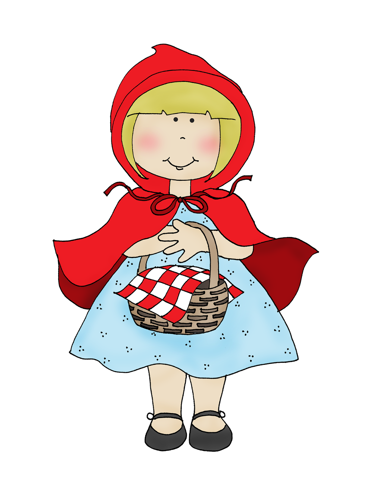 Free Dearie Dolls Digi Stamps: Little Red