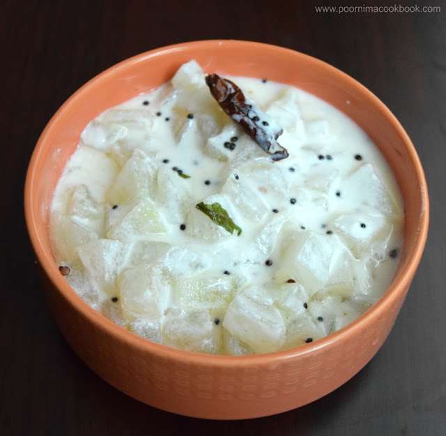 Poornima's Cook Book: Ashgourd Raita / Poosanikai Thayir Pachadi ...