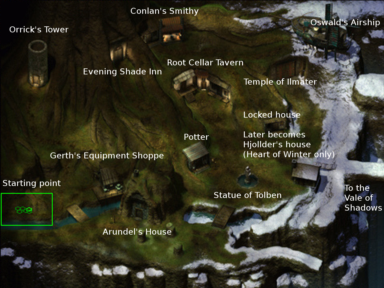 Lilura1: Icewind Dale, KULDAHAR walkthrough