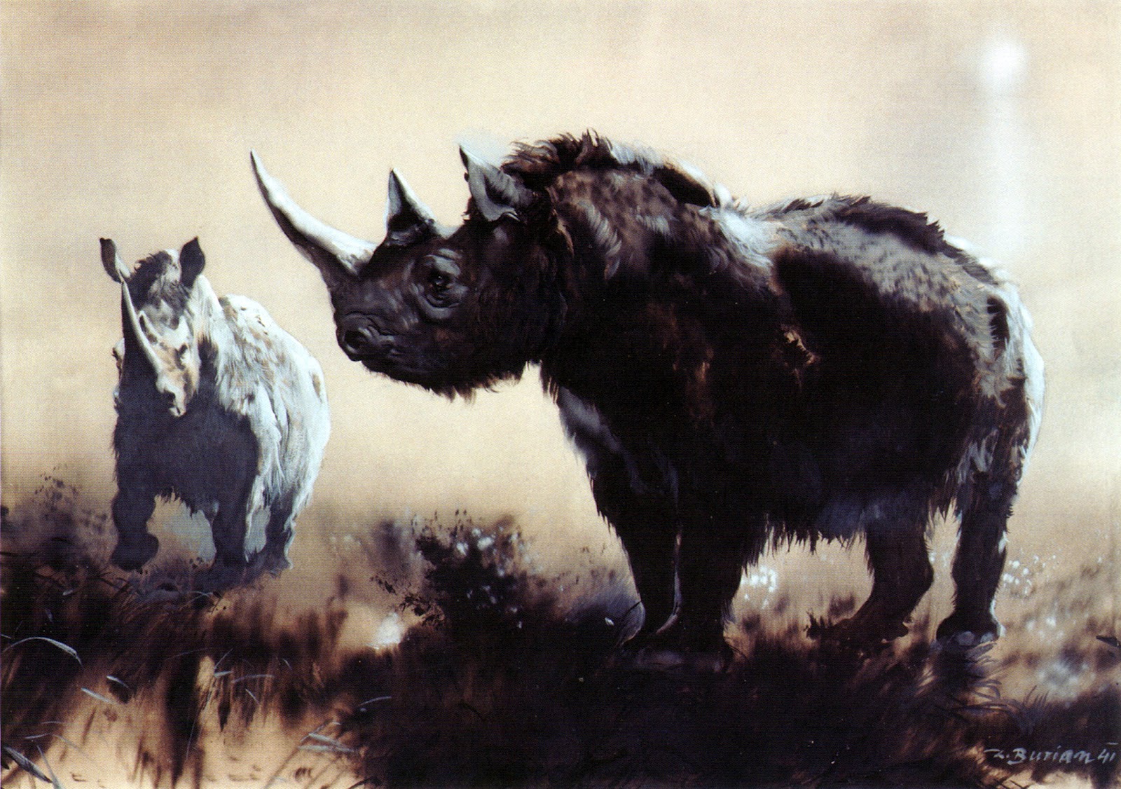 Zdeněk Burian: Woolly Rhinoceros