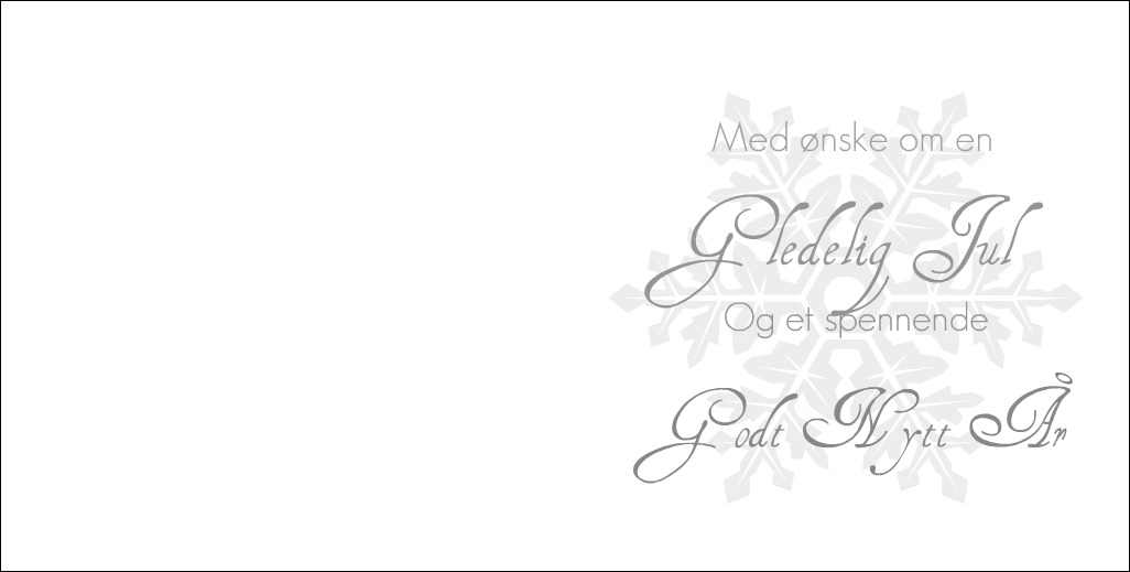 Flottekort: JULEKORT innside..