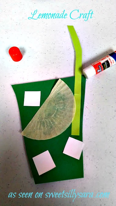 Sweet Silly Sara: Lemonade Craft for Preschoolers