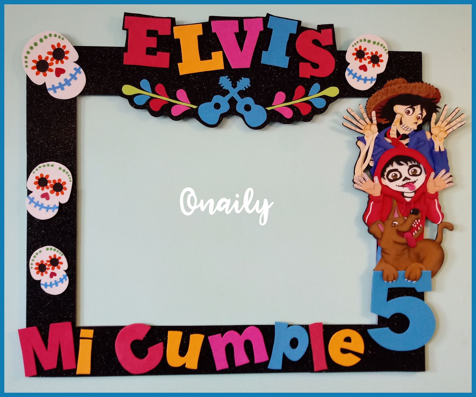 Onaily: MARCO SELFIE Y DECORACIÓN BOLSA DULCES TEMÁTICA COCO