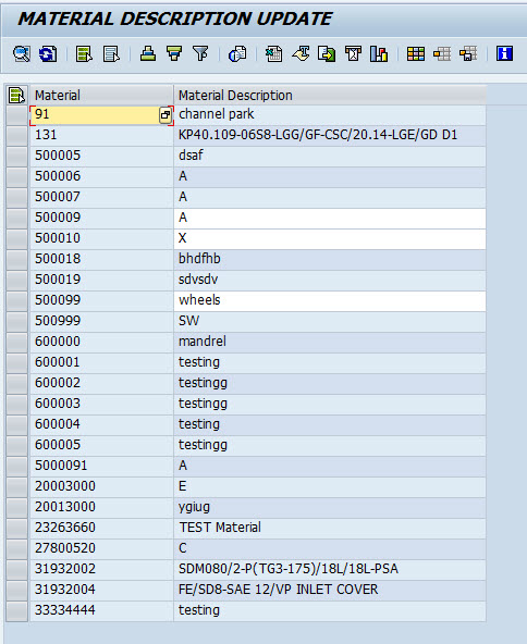 Selected ROW ALV Edit and Save Functionality in ABAP - Learn SAP Program