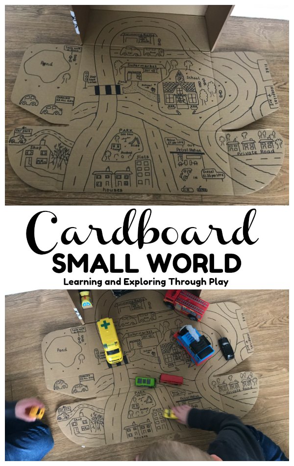 Learning and Exploring Through Play: Cardboard Road Small World