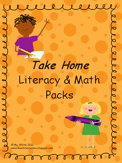 Ms. White's Kiddos: Take Home Literacy & Math Bags