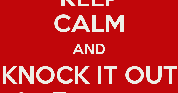 Shawn's Blog: Knocking It Out Of The Park