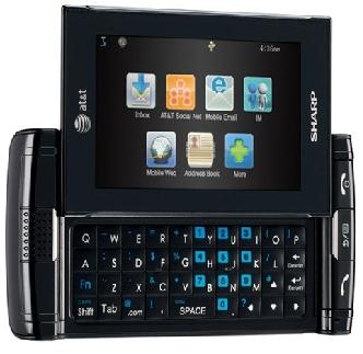New Mobile phone 2013: ATand T Sharp FX quick messaging phone price and ...
