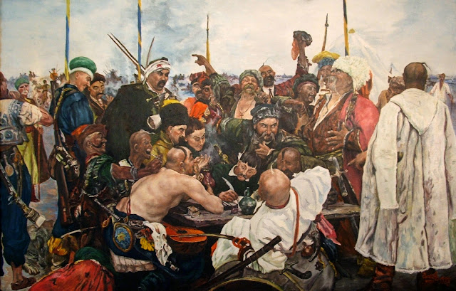 Art Gallery by Alex Zana: Zaporozhian Cossacks of Ukraine Writing a ...