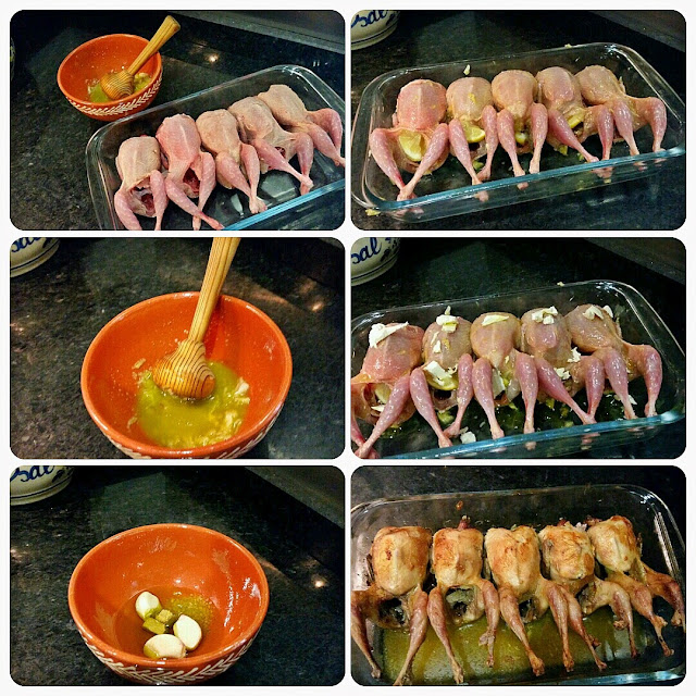 Receitas práticas de culinária: Codorniz assada no forno