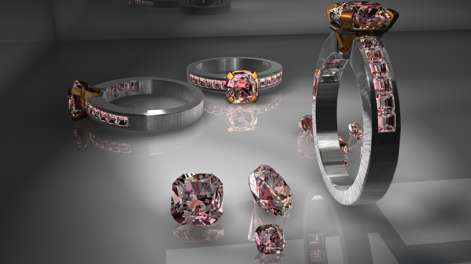 Diamonds :: Maya - 3DMax - Isidore Petersen