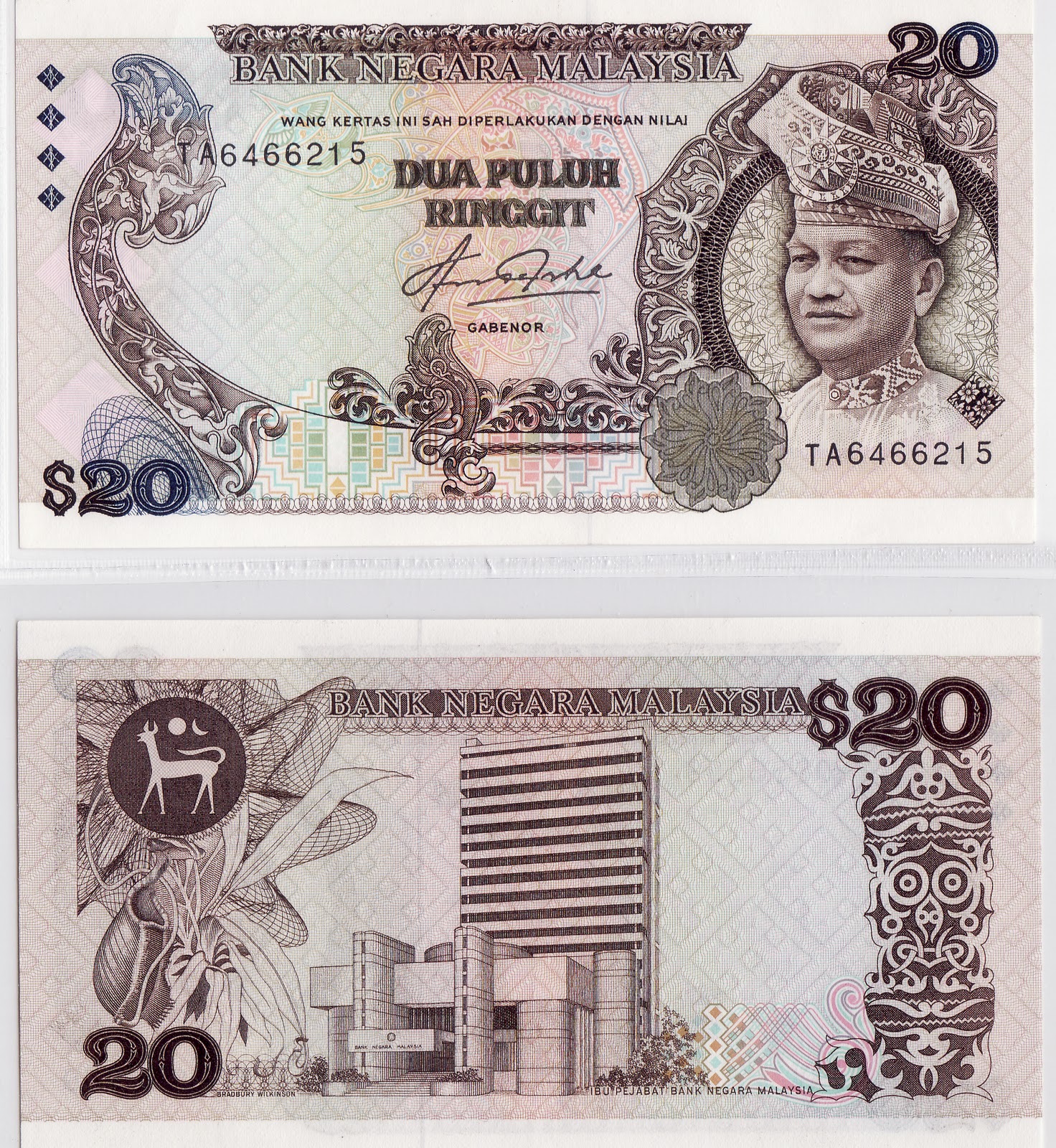 Randhawa's Bank Notes And Collectibles: Malaysia RM 20 - 5th Series TA ...