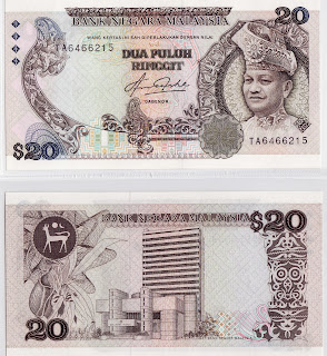 Randhawa's Bank Notes And Collectibles: Malaysia RM 20 - 5th Series TA ...