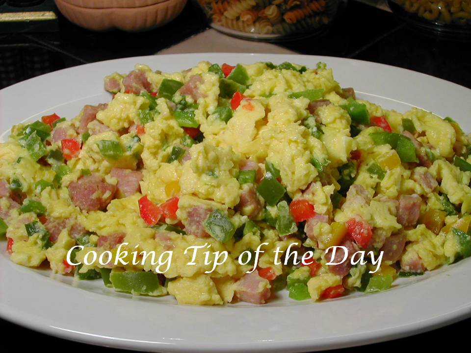 Cooking Tip of the Day: Recipe: Scrambled Denver Eggs