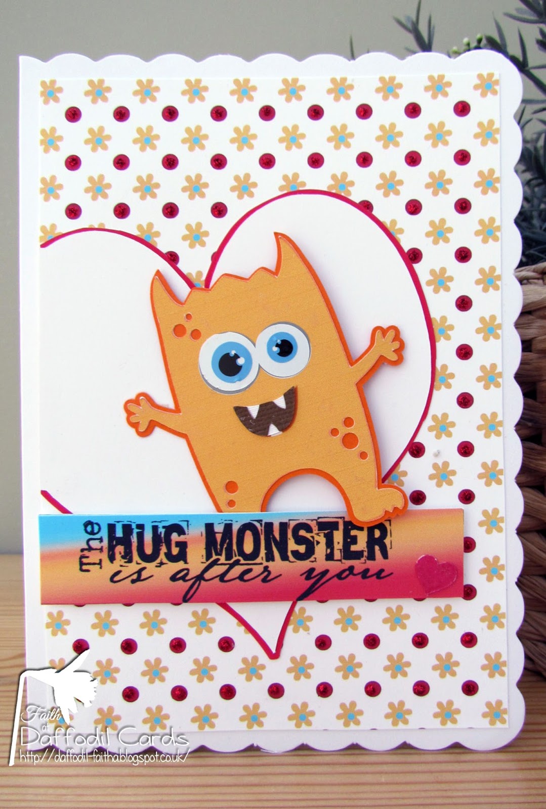 Daffodil Cards: Hug Monster!
