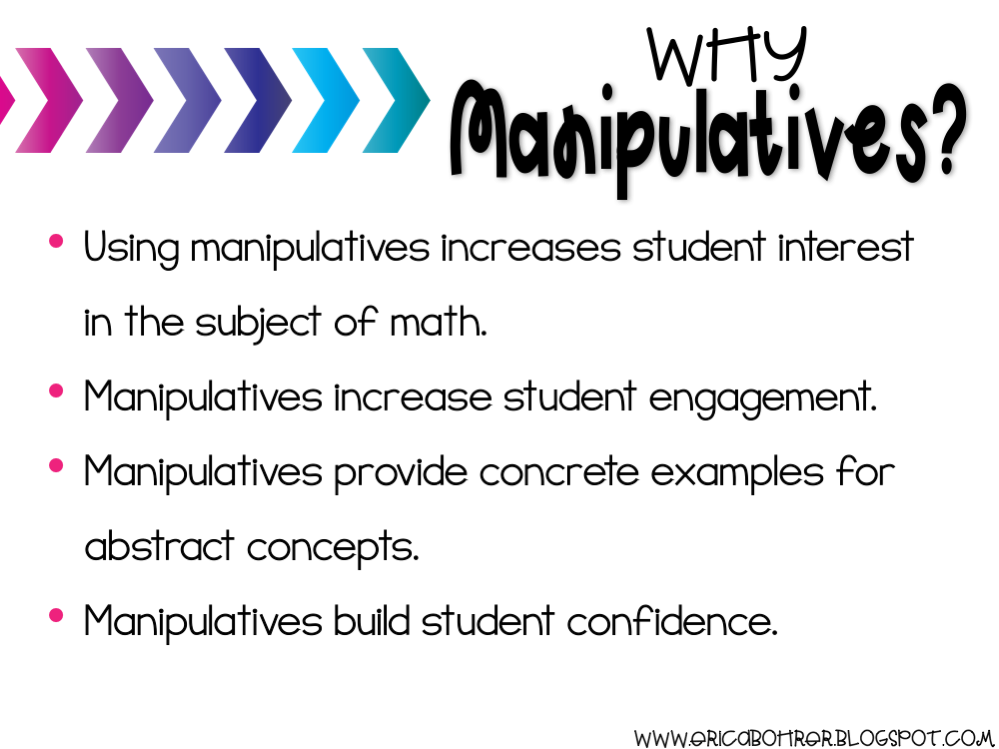 Math Manipulatives and Webinar Resources