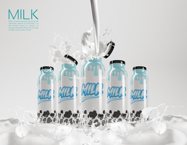 Mohammad abu khadra's milk packaging design.