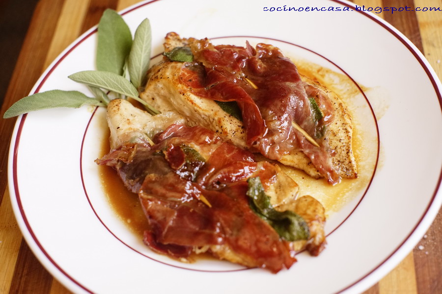 Cocino en Casa: "Saltimbocca" de pollo a la romana